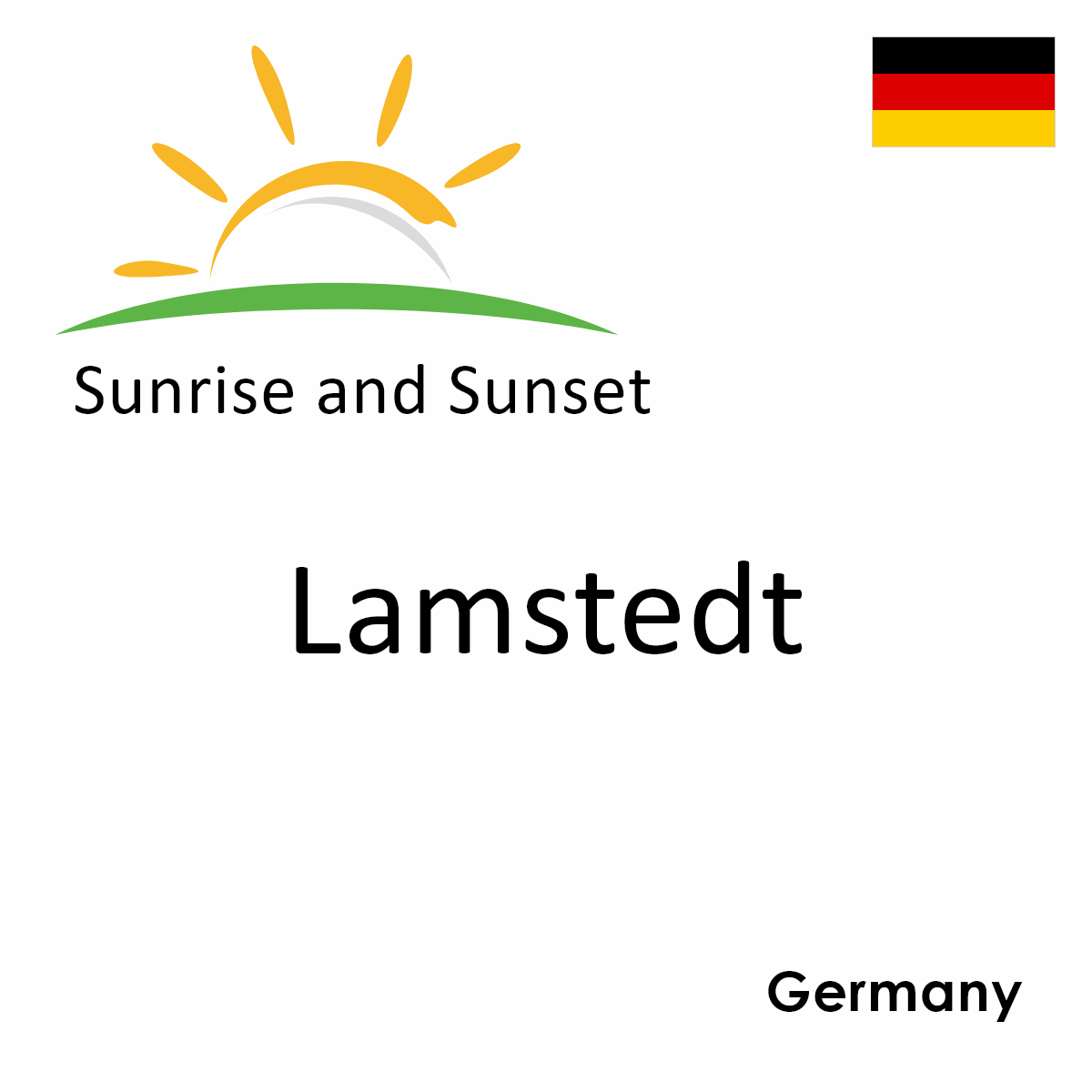 Sunrise and Sunset Times in Lamstedt, Germany