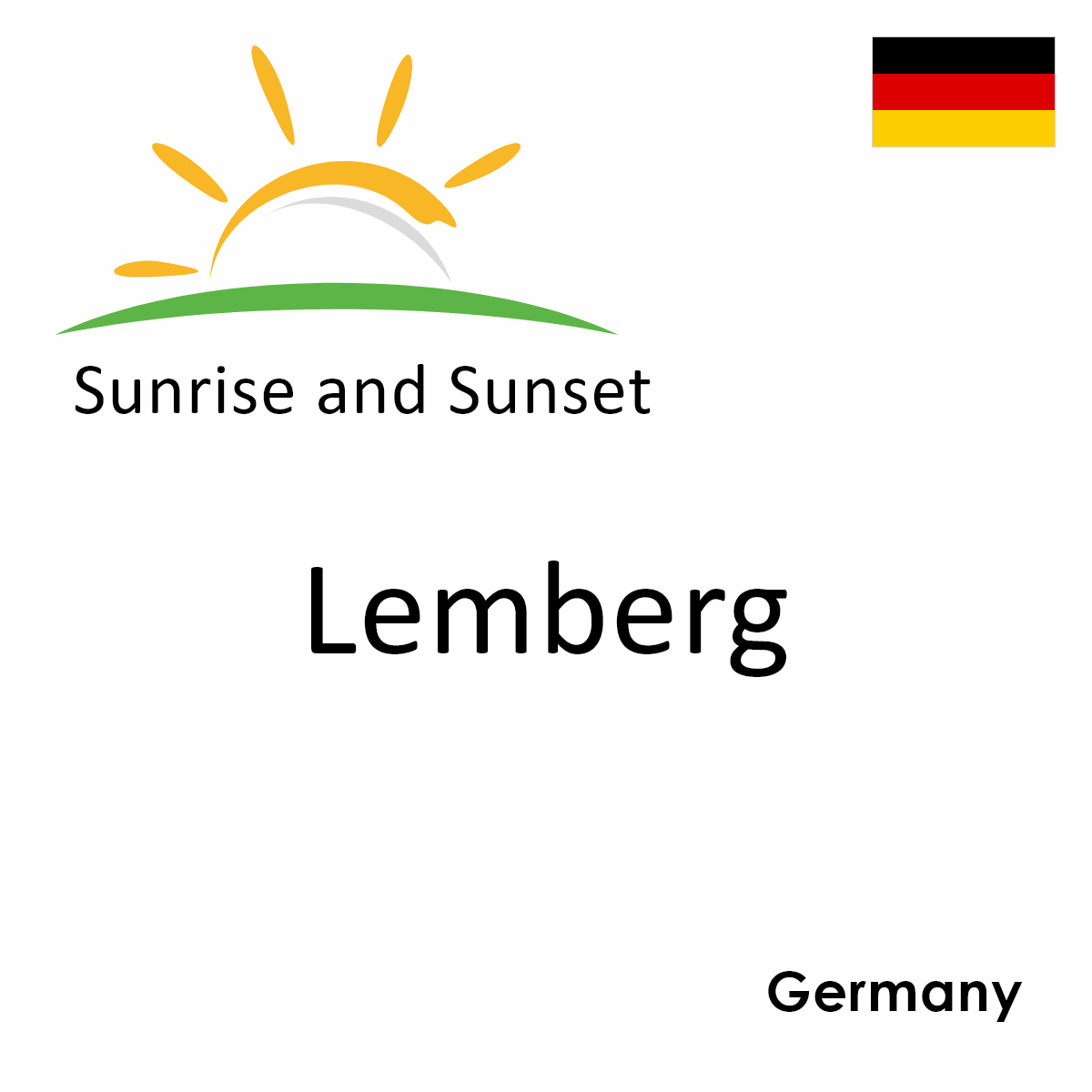 Sunrise and Sunset Times in Lemberg, Germany