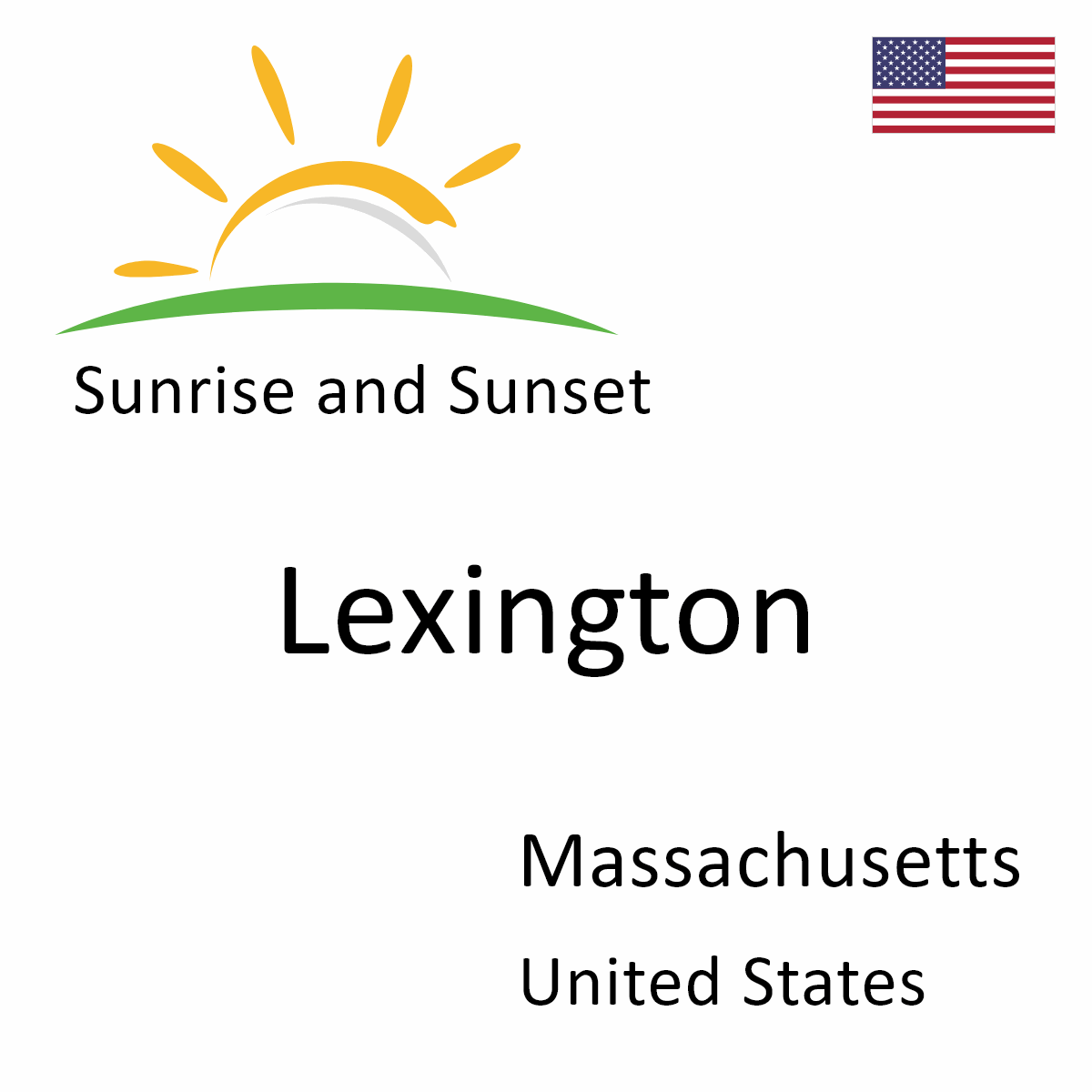 Sunrise and Sunset Times in Lexington, Massachusetts, United States
