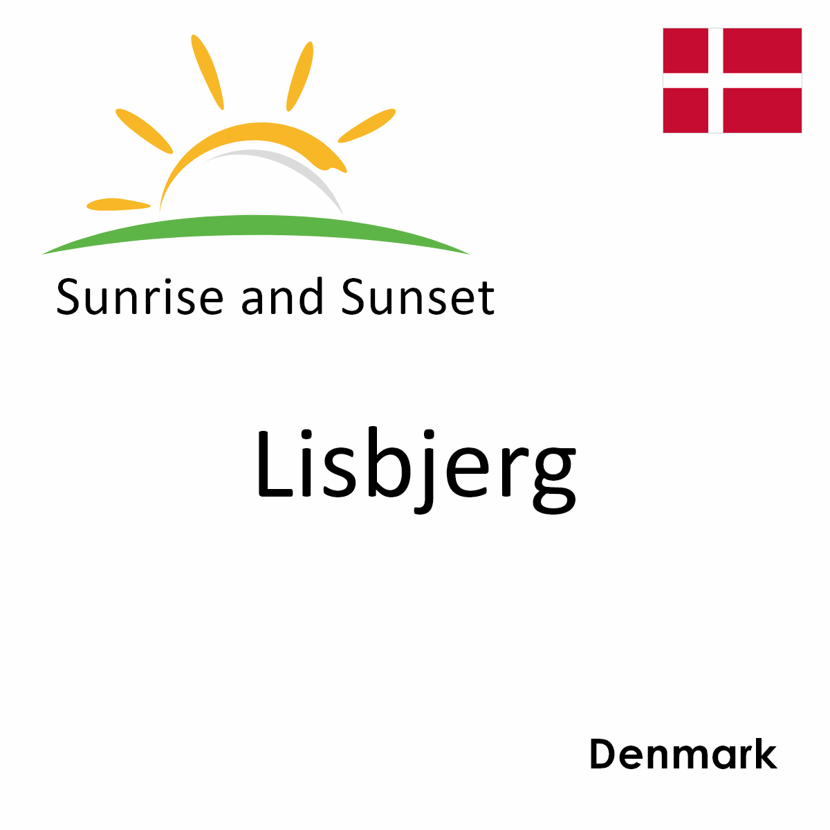 Sunrise and Sunset Times in Lisbjerg, Denmark