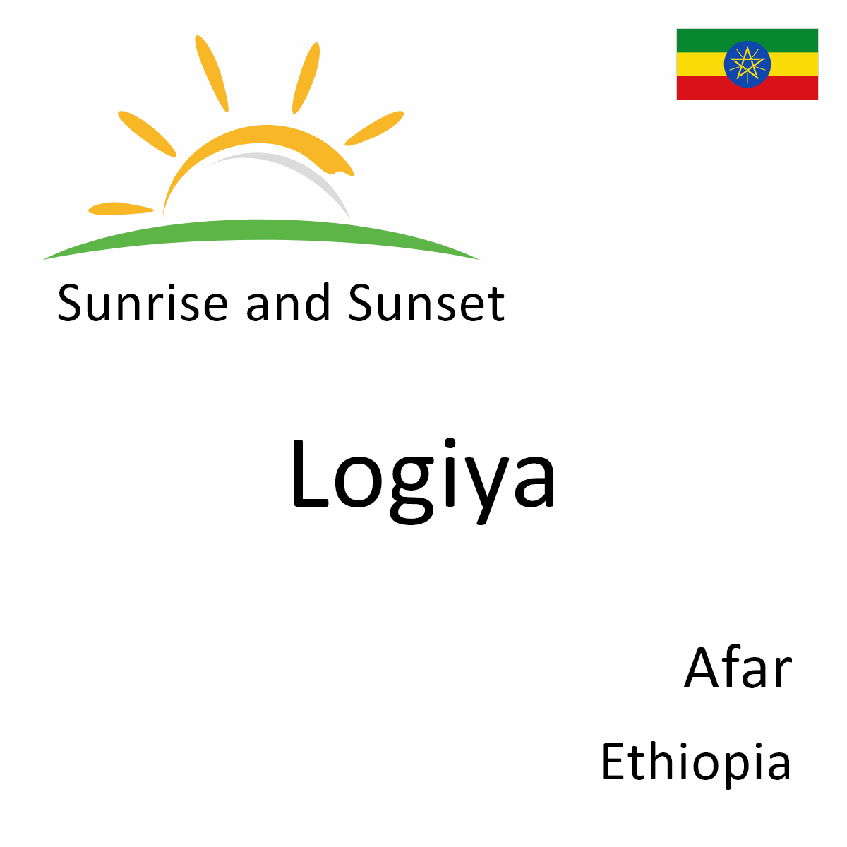 Sunrise and Sunset Times in Logiya, Afar, Ethiopia