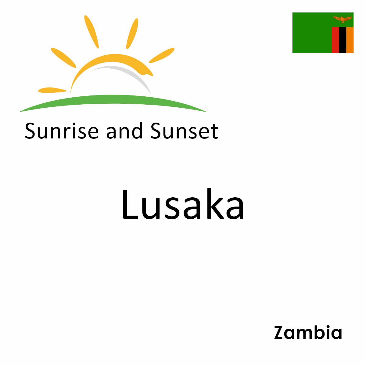 Sunrise and Sunset Times in Lusaka, Zambia
