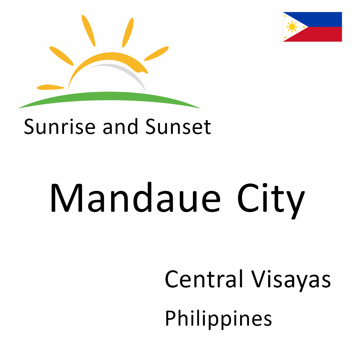 Sunrise and Sunset Times in Mandaue City, Central Visayas, Philippines