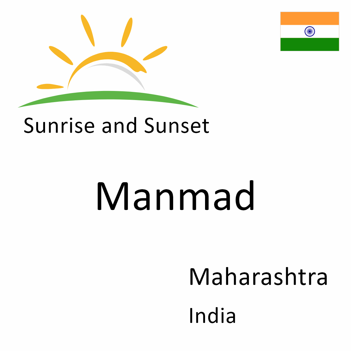 Sunrise and Sunset Times in Manmad, Maharashtra, India
