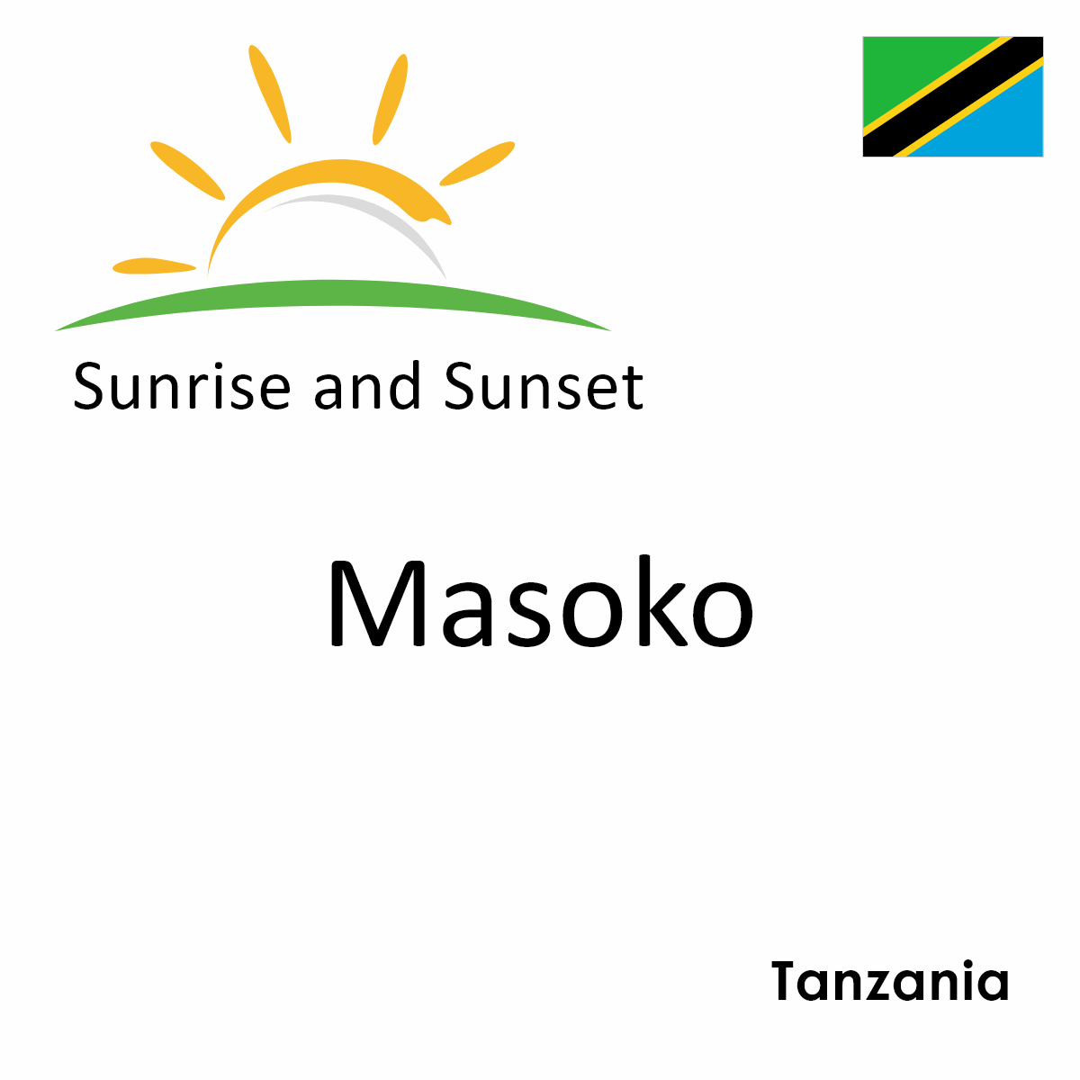 Sunrise and Sunset Times in Masoko, Tanzania