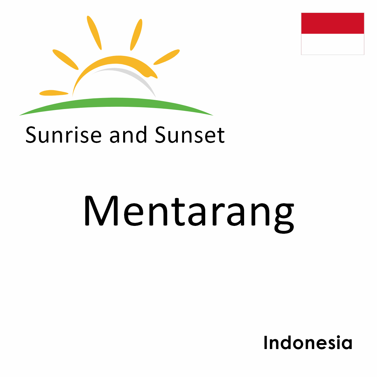Sunrise and Sunset Times in Mentarang, Indonesia