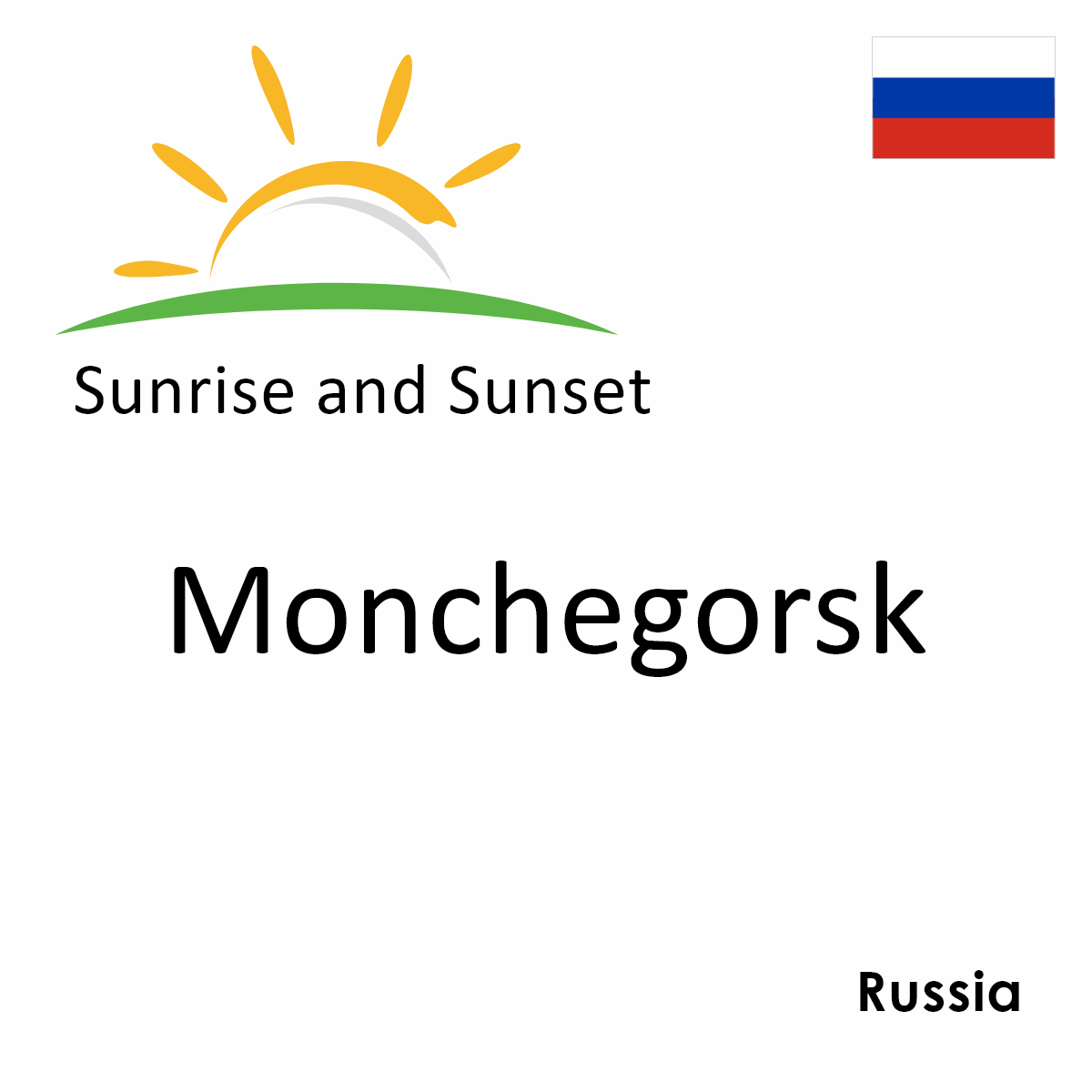 Sunrise and Sunset Times in Monchegorsk, Russia