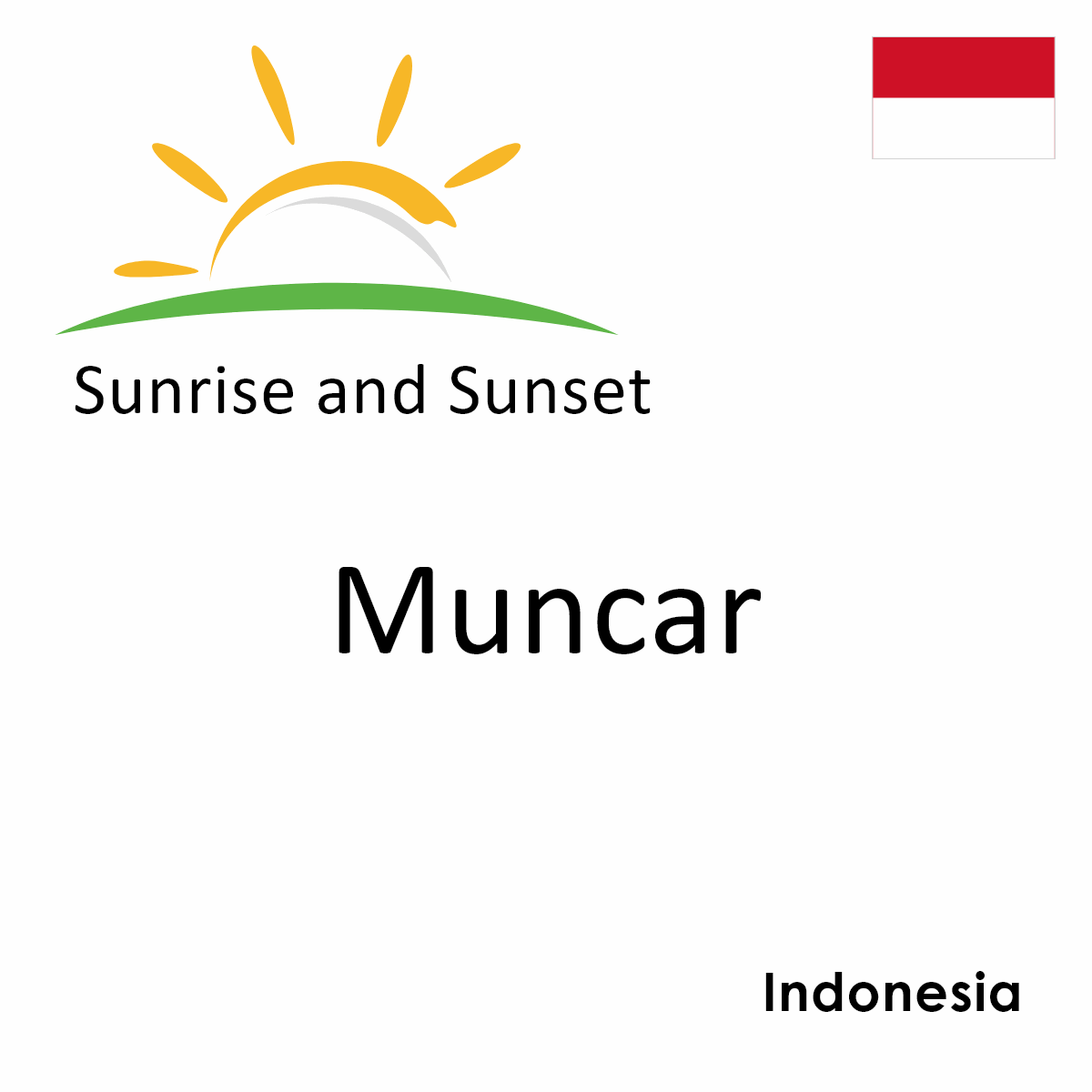 Sunrise and Sunset Times in Muncar, Indonesia