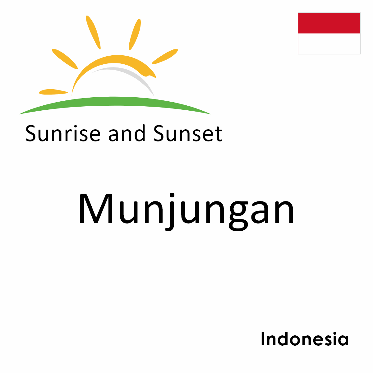 Sunrise and Sunset Times in Munjungan, Indonesia