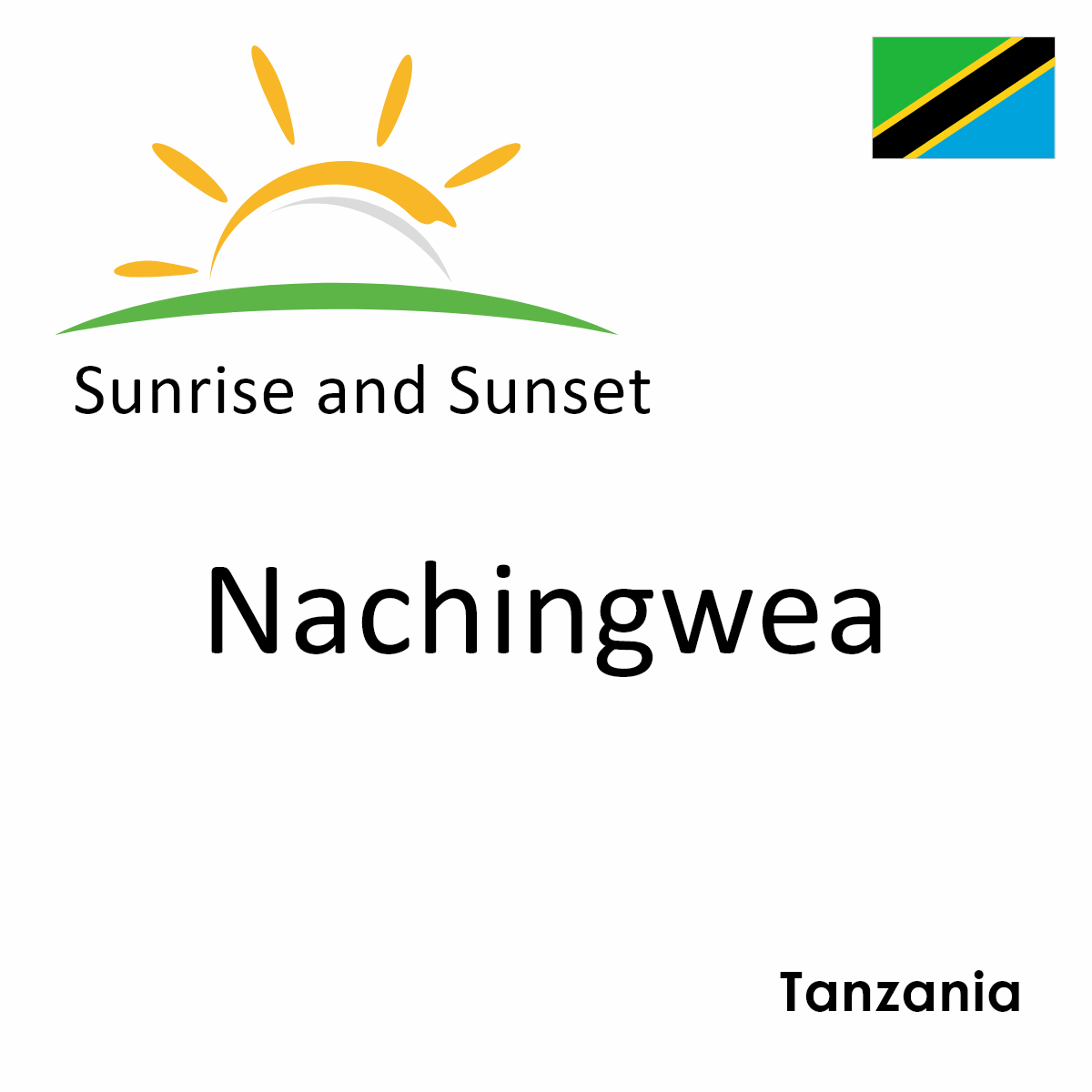 Sunrise and Sunset Times in Nachingwea, Tanzania