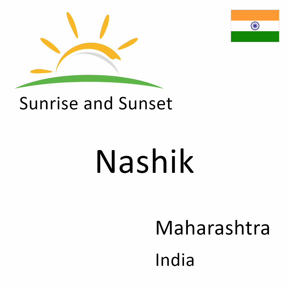 Sunrise and Sunset Times in Nashik, Maharashtra, India
