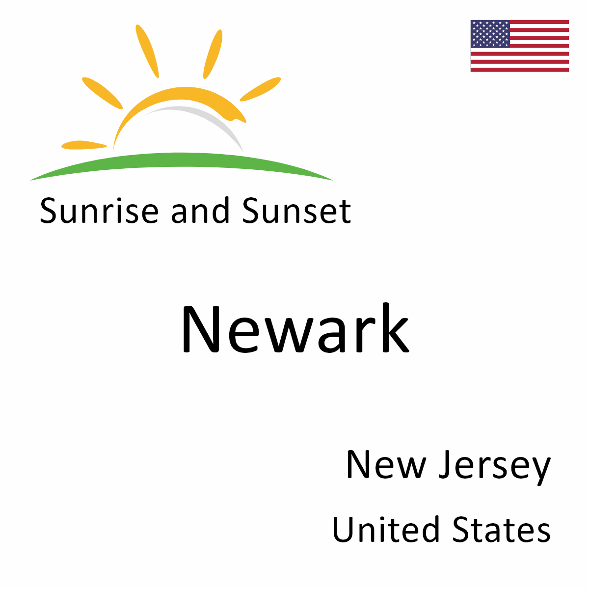 Sunrise and Sunset Times in Newark, New Jersey, United States