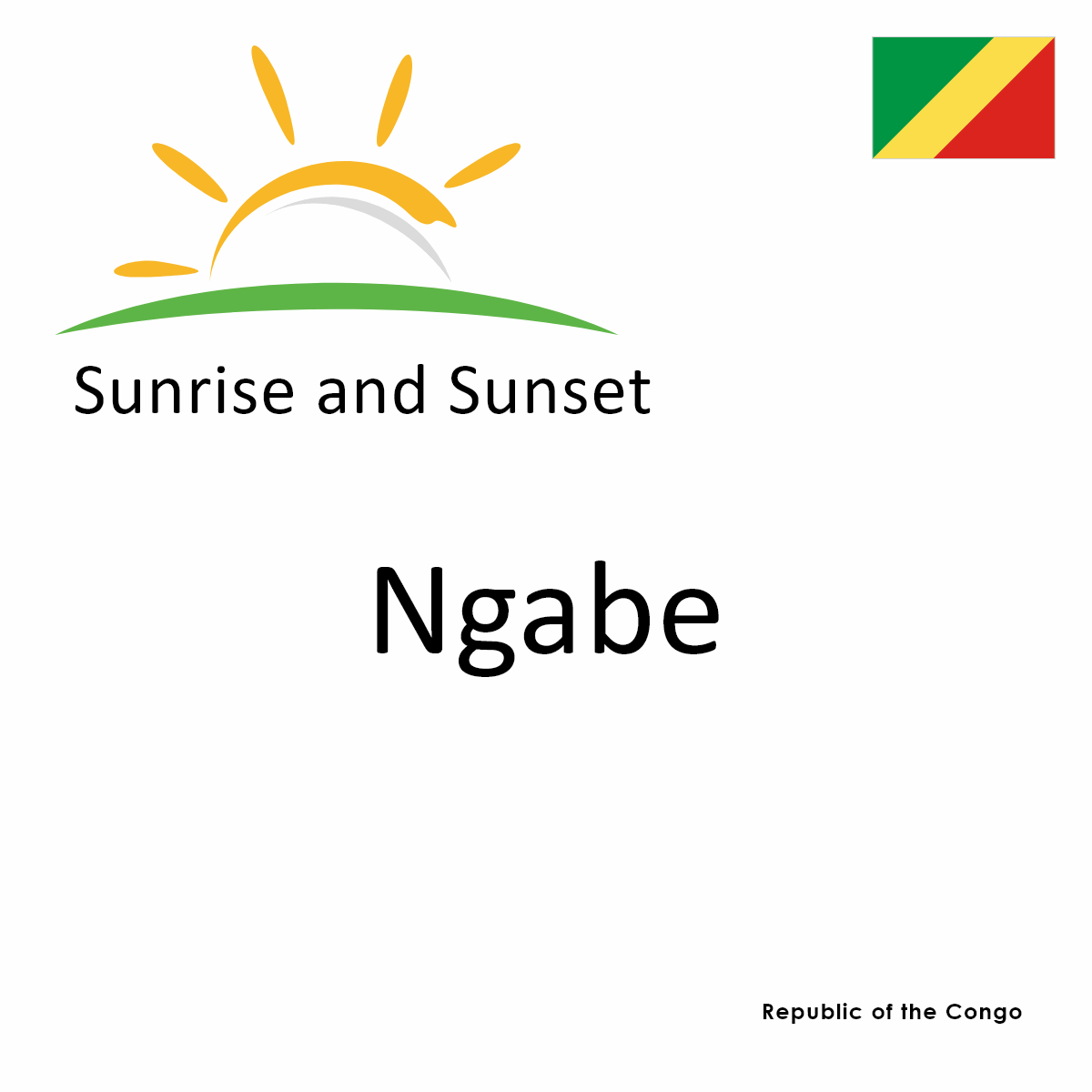 Sunrise and Sunset Times in Ngabe, Republic of the Congo