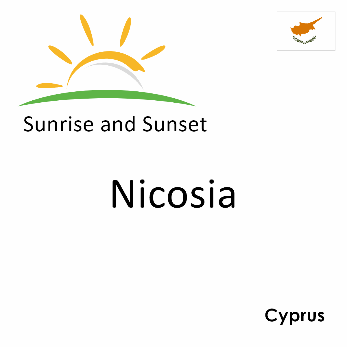 Sunrise and Sunset Times in Nicosia, Cyprus