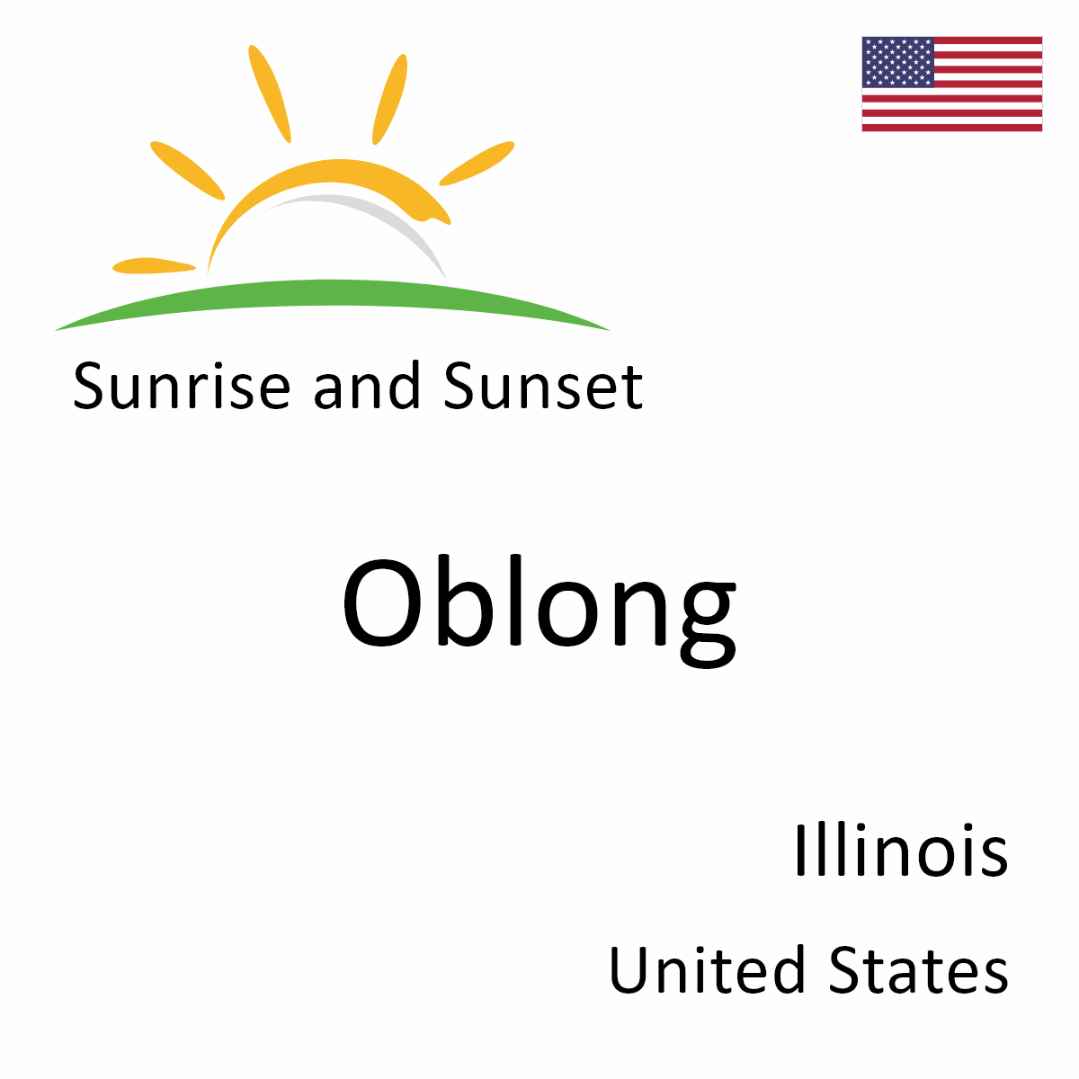 Sunrise and Sunset Times in Oblong, Illinois, United States