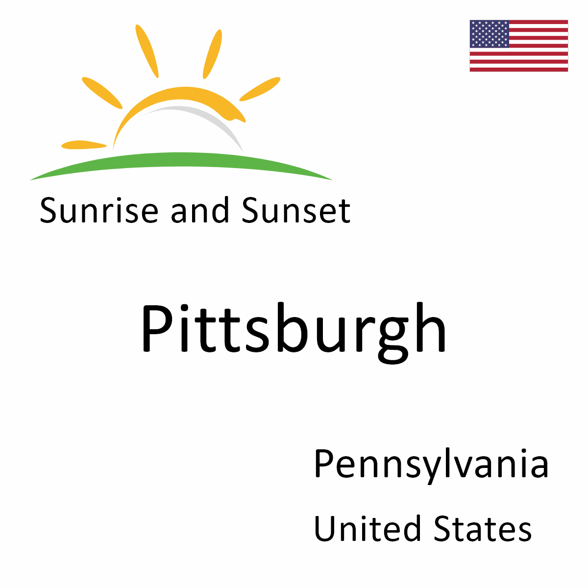 Sunrise and Sunset Times in Pittsburgh, Pennsylvania, United States