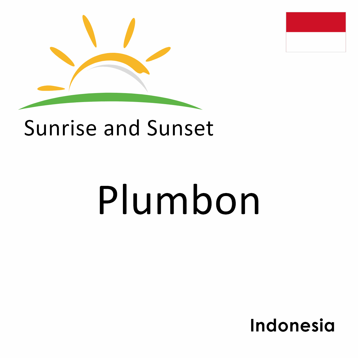 Sunrise and Sunset Times in Plumbon, Indonesia