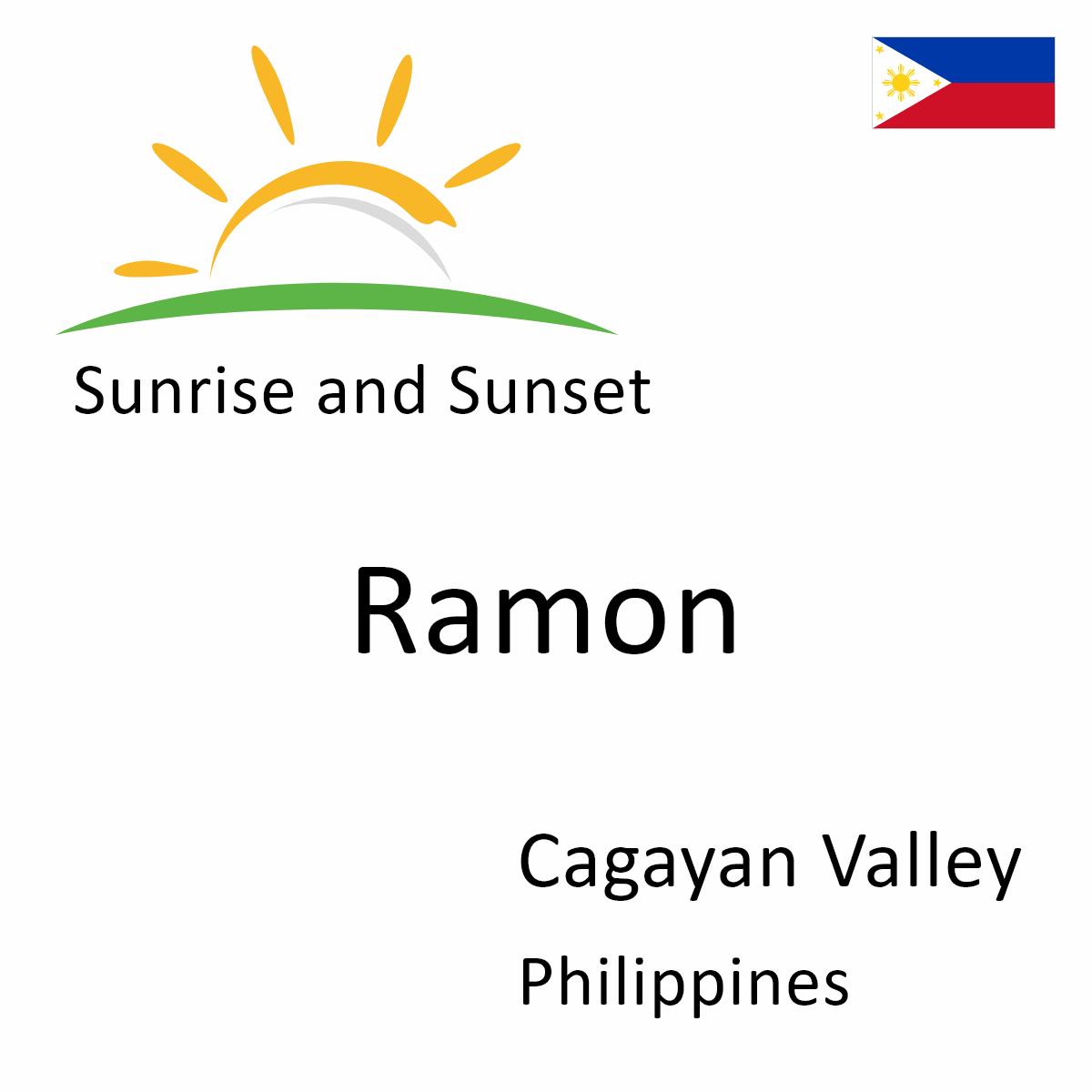 Sunrise and Sunset Times in Ramon, Cagayan Valley, Philippines