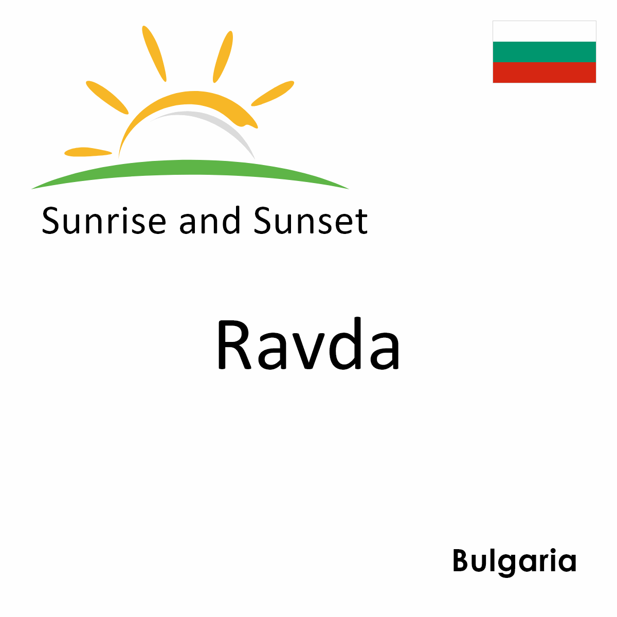 Sunrise and Sunset Times in Ravda, Bulgaria