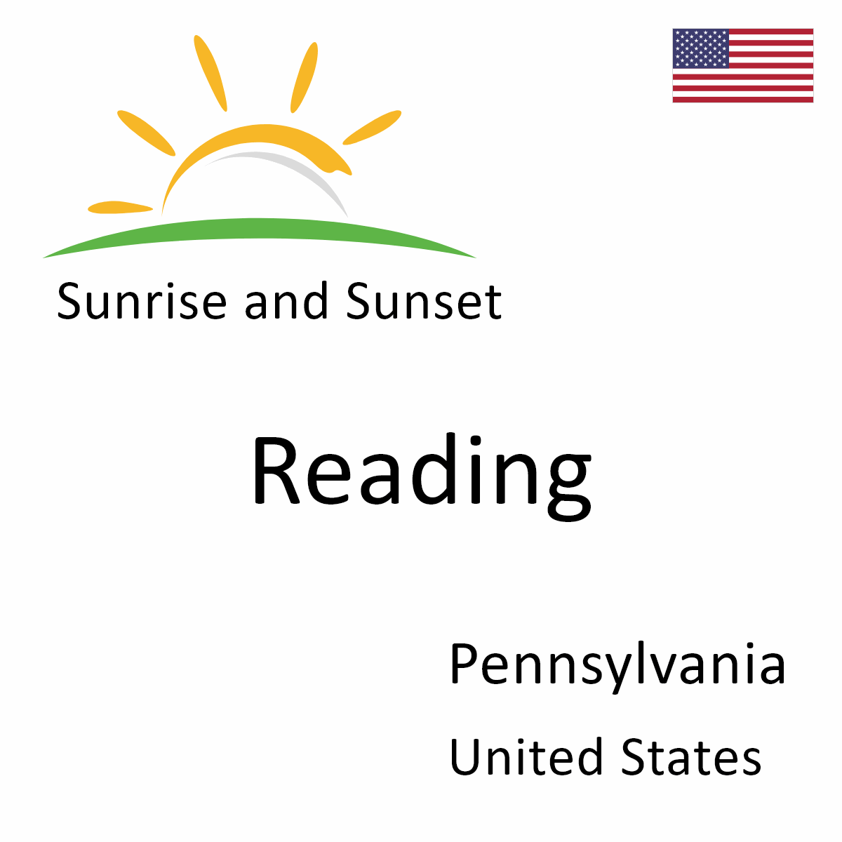 Sunrise and Sunset Times in Reading, Pennsylvania, United States