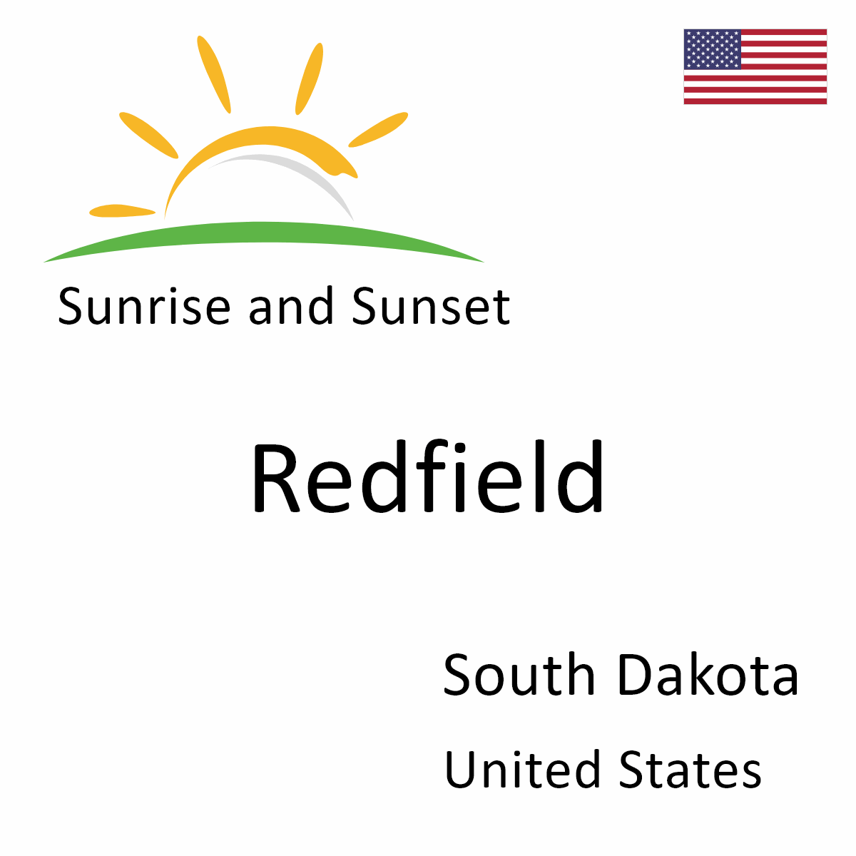 Sunrise and Sunset Times in Redfield, South Dakota, United States