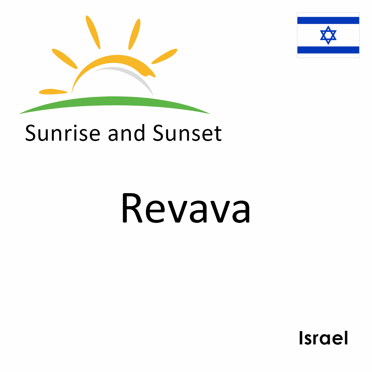Sunrise and Sunset Times in Revava, Israel