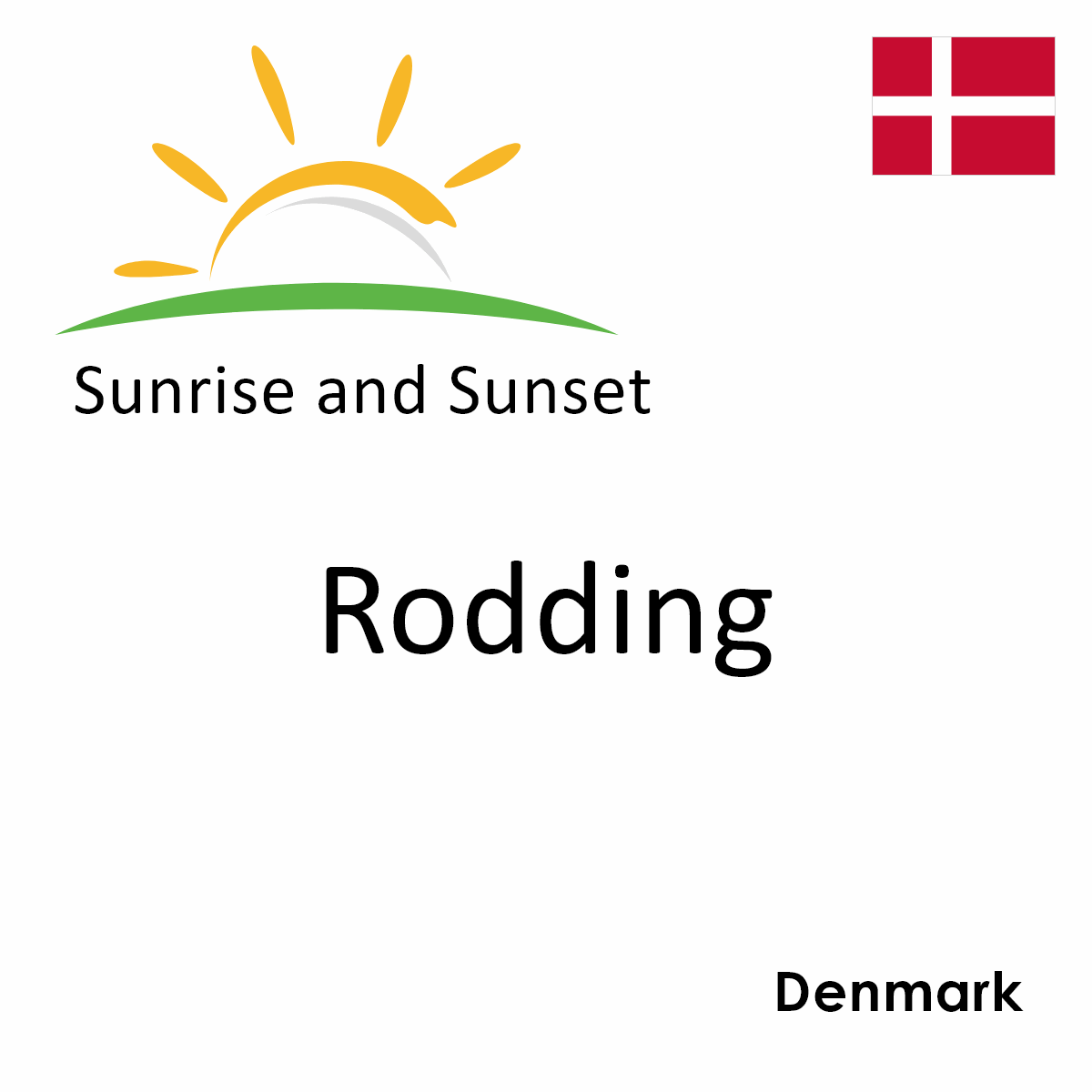 Sunrise and Sunset Times in Rodding, Denmark