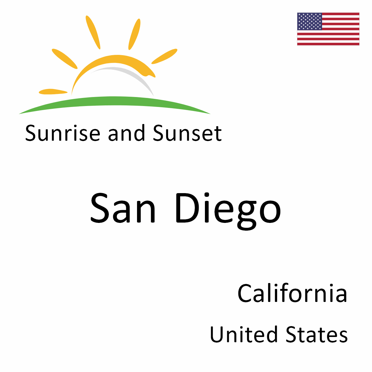 Sunrise and Sunset Times in San Diego, California, United States