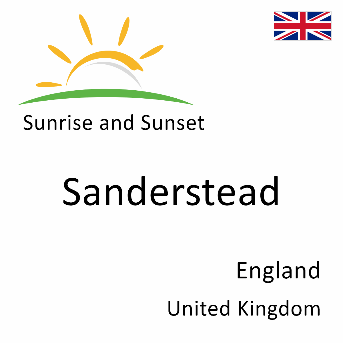 Sunrise and Sunset Times in Sanderstead, England, United Kingdom