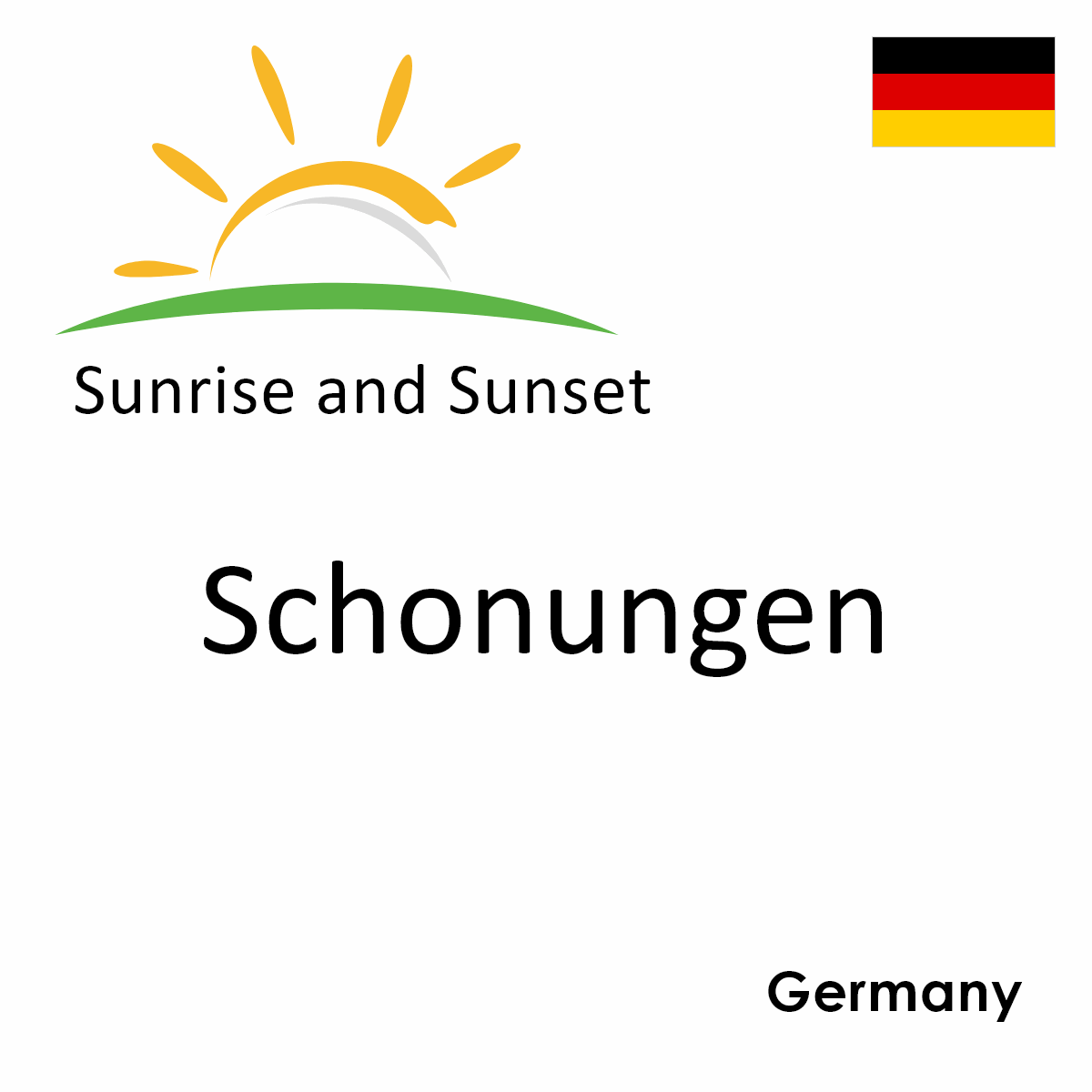 Sunrise and Sunset Times in Schonungen, Germany