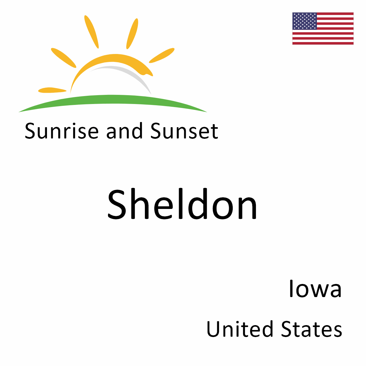 Sunrise and Sunset Times in Sheldon, Iowa, United States