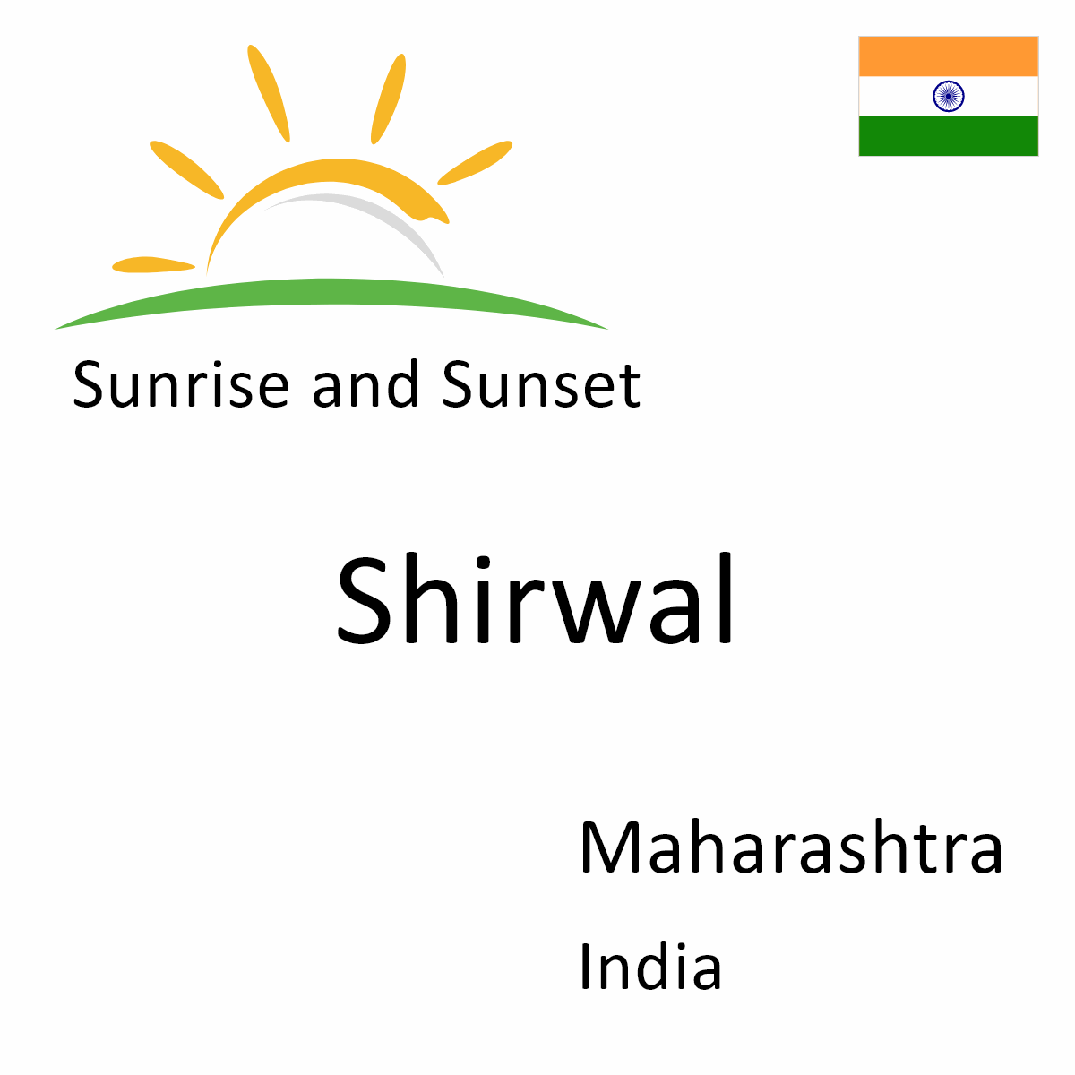 Sunrise and Sunset Times in Shirwal, Maharashtra, India