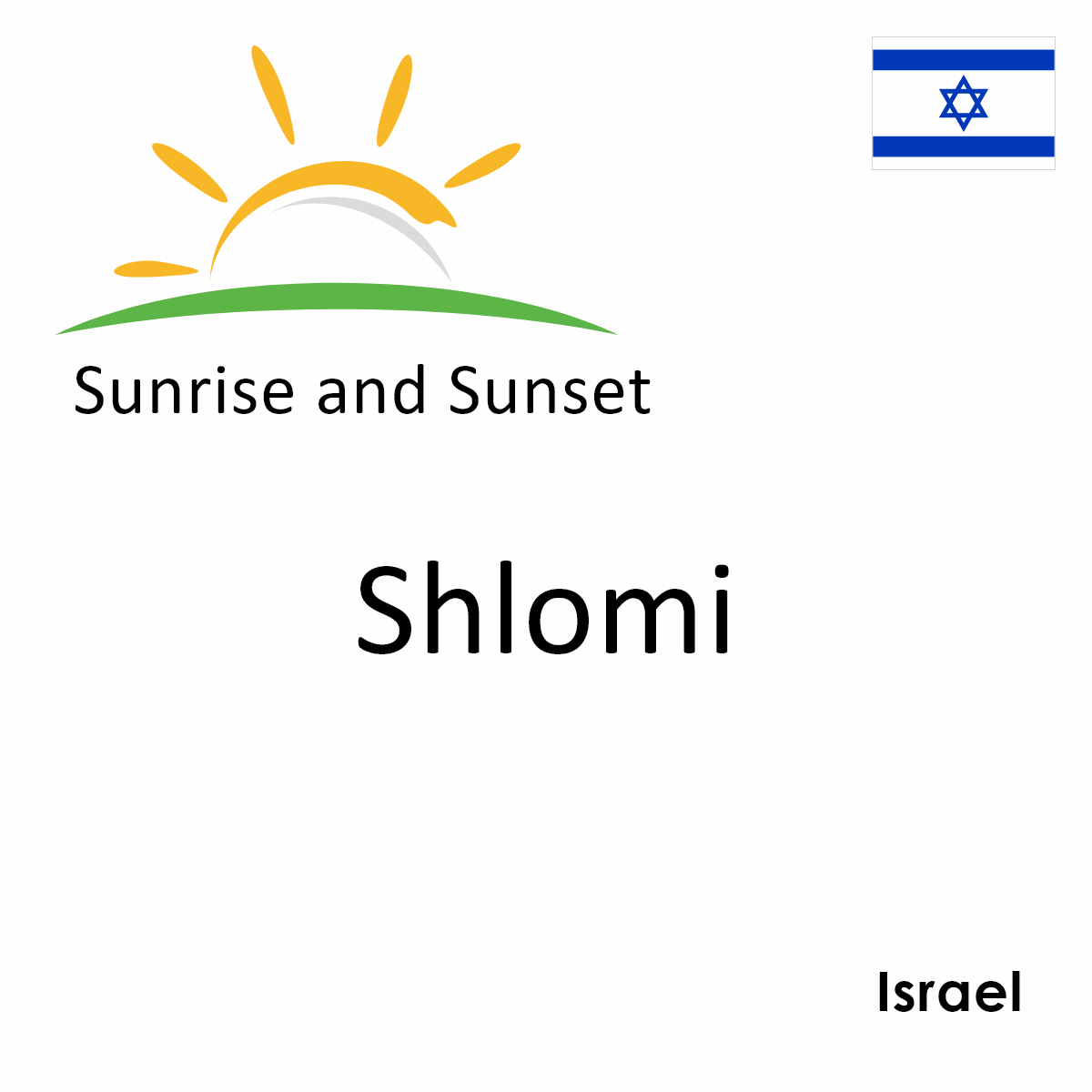 Sunrise and Sunset Times in Shlomi, Israel