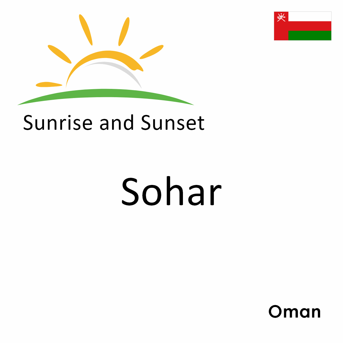 Sunrise and Sunset Times in Sohar, Oman