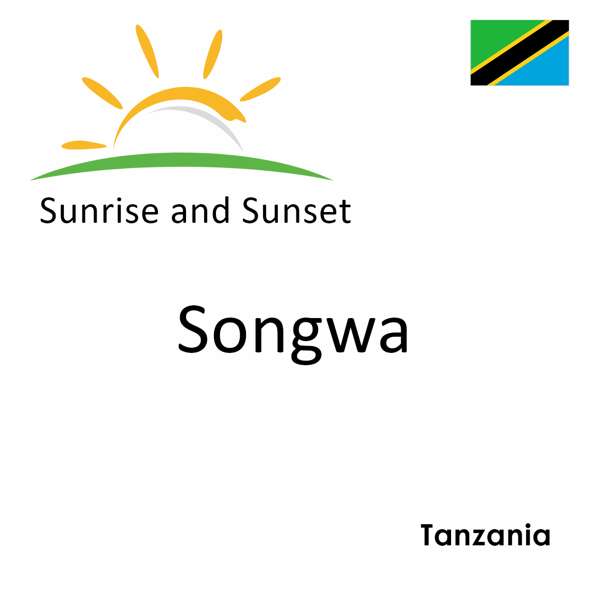 Sunrise and Sunset Times in Songwa, Tanzania