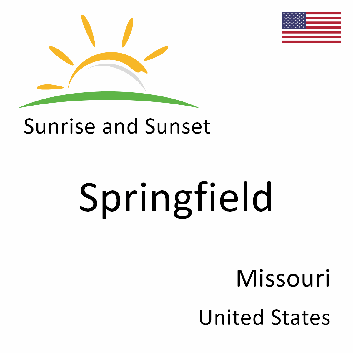 Sunrise and Sunset Times in Springfield, Missouri, United States