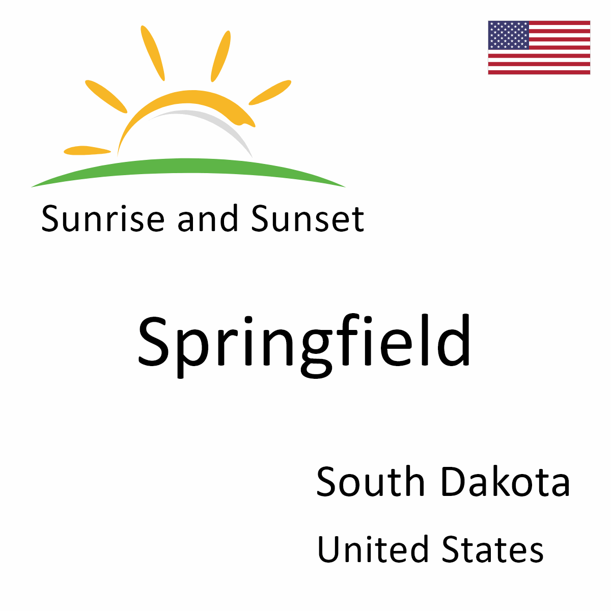 Sunrise and Sunset Times in Springfield, South Dakota, United States