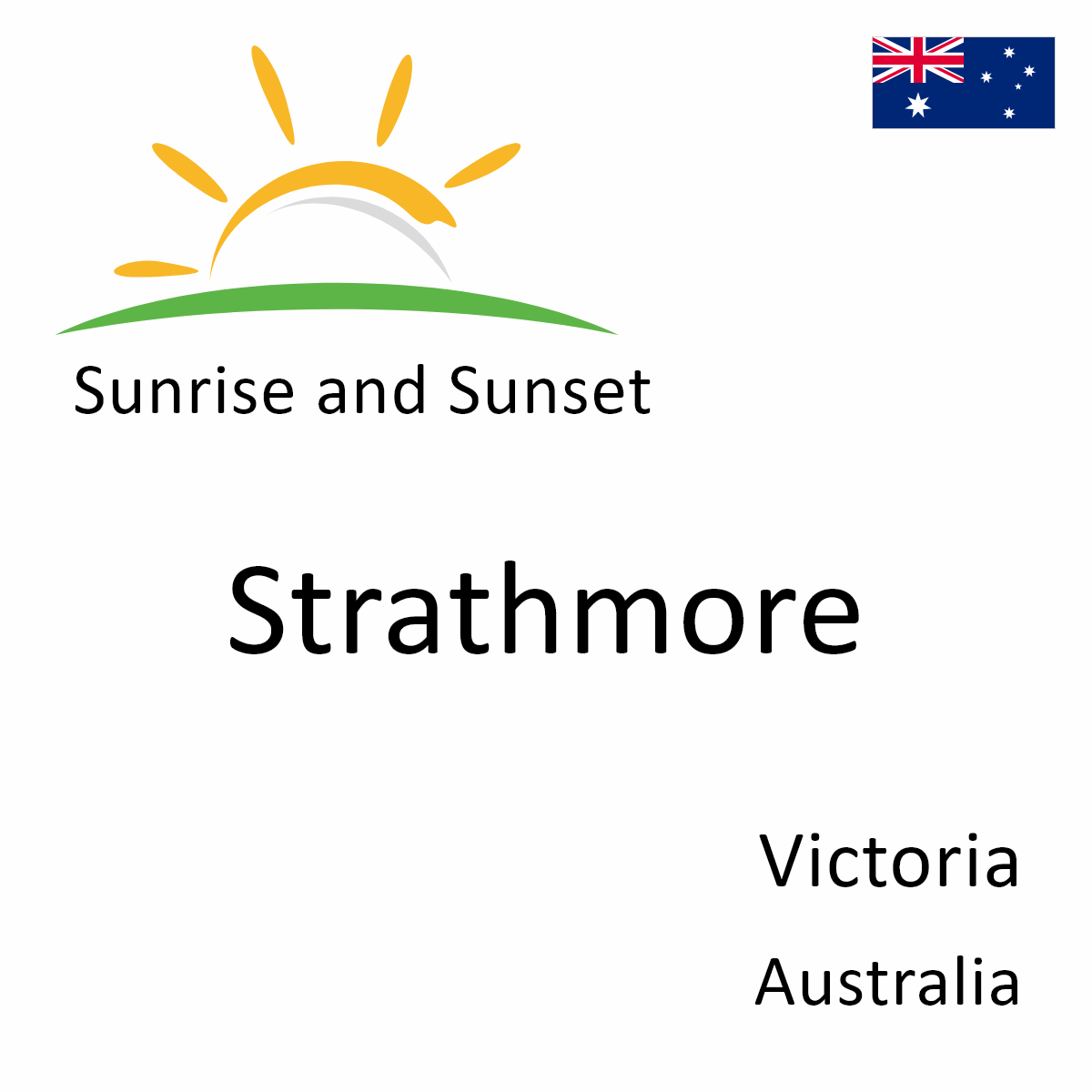 Sunrise and Sunset Times in Strathmore, Victoria, Australia