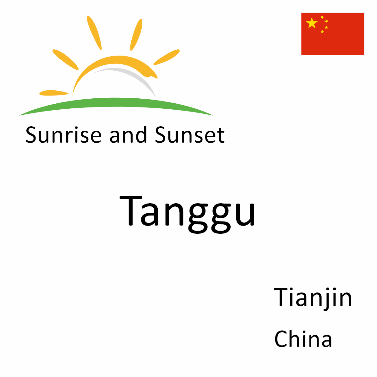 Sunrise and Sunset Times in Tanggu, Tianjin, China