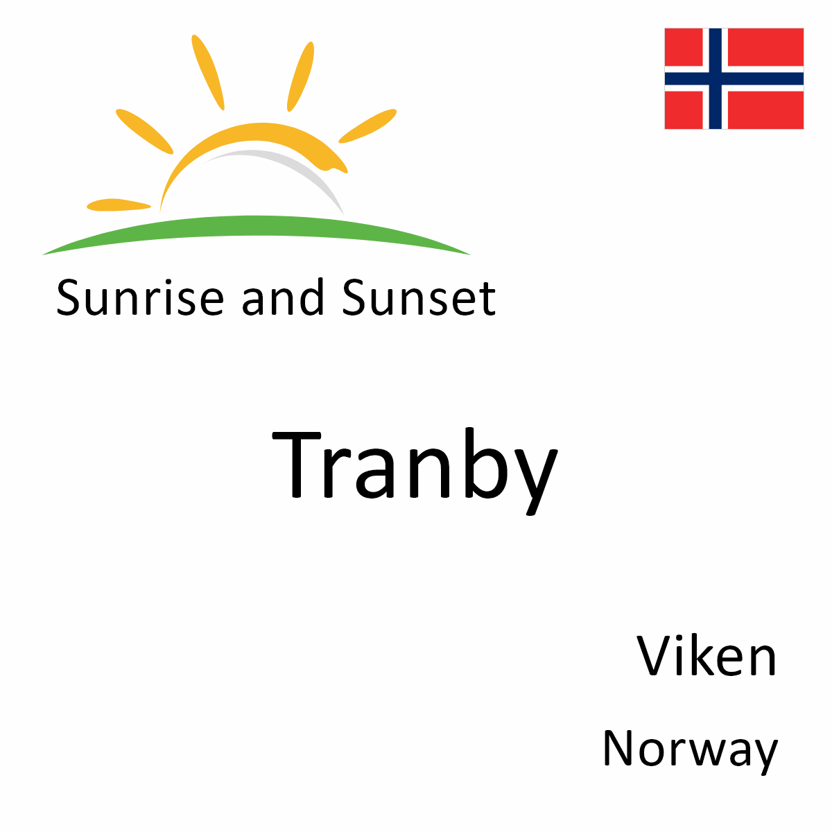 Sunrise and Sunset Times in Tranby, Viken, Norway