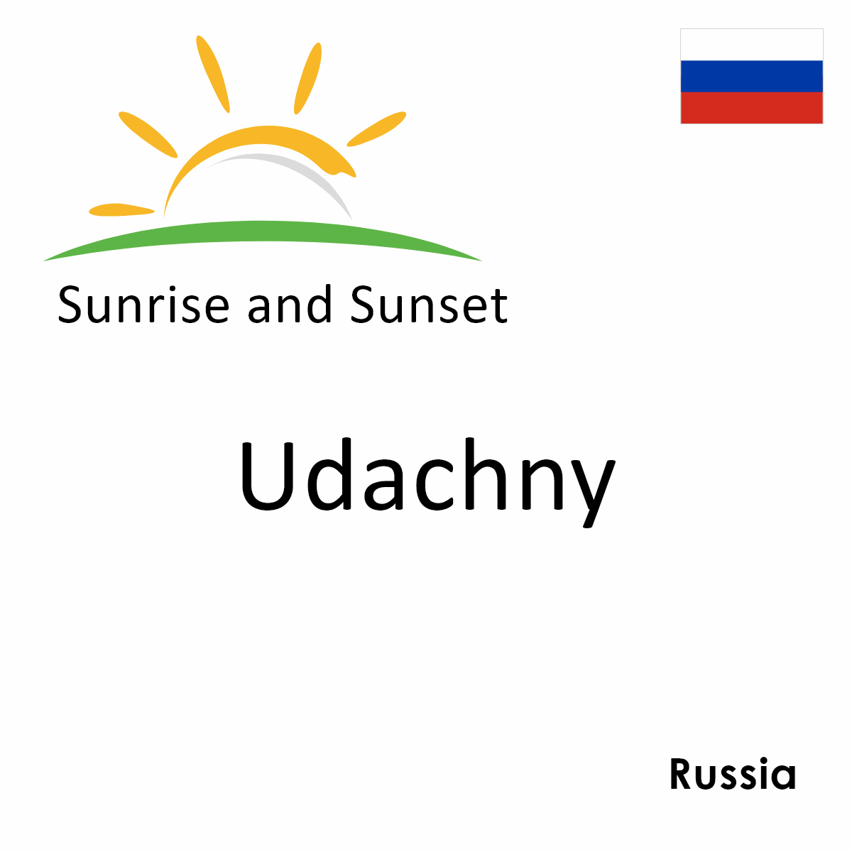 Sunrise and Sunset Times in Udachny, Russia
