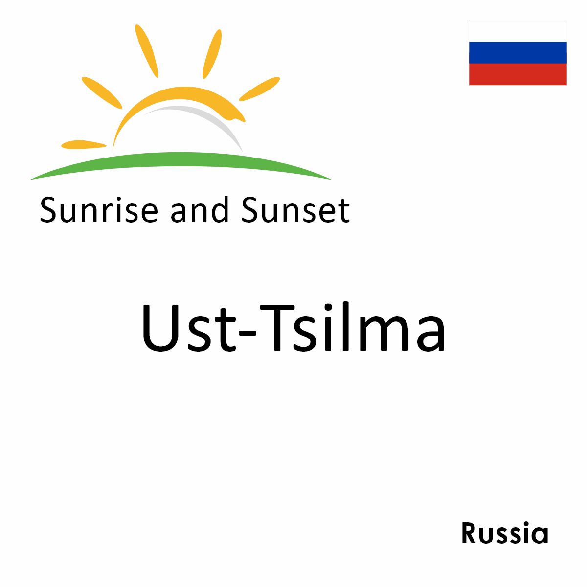 Sunrise and Sunset Times in Ust-Tsilma, Russia
