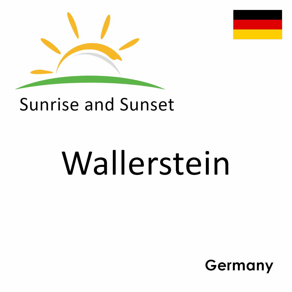 Sunrise and Sunset Times in Wallerstein, Germany