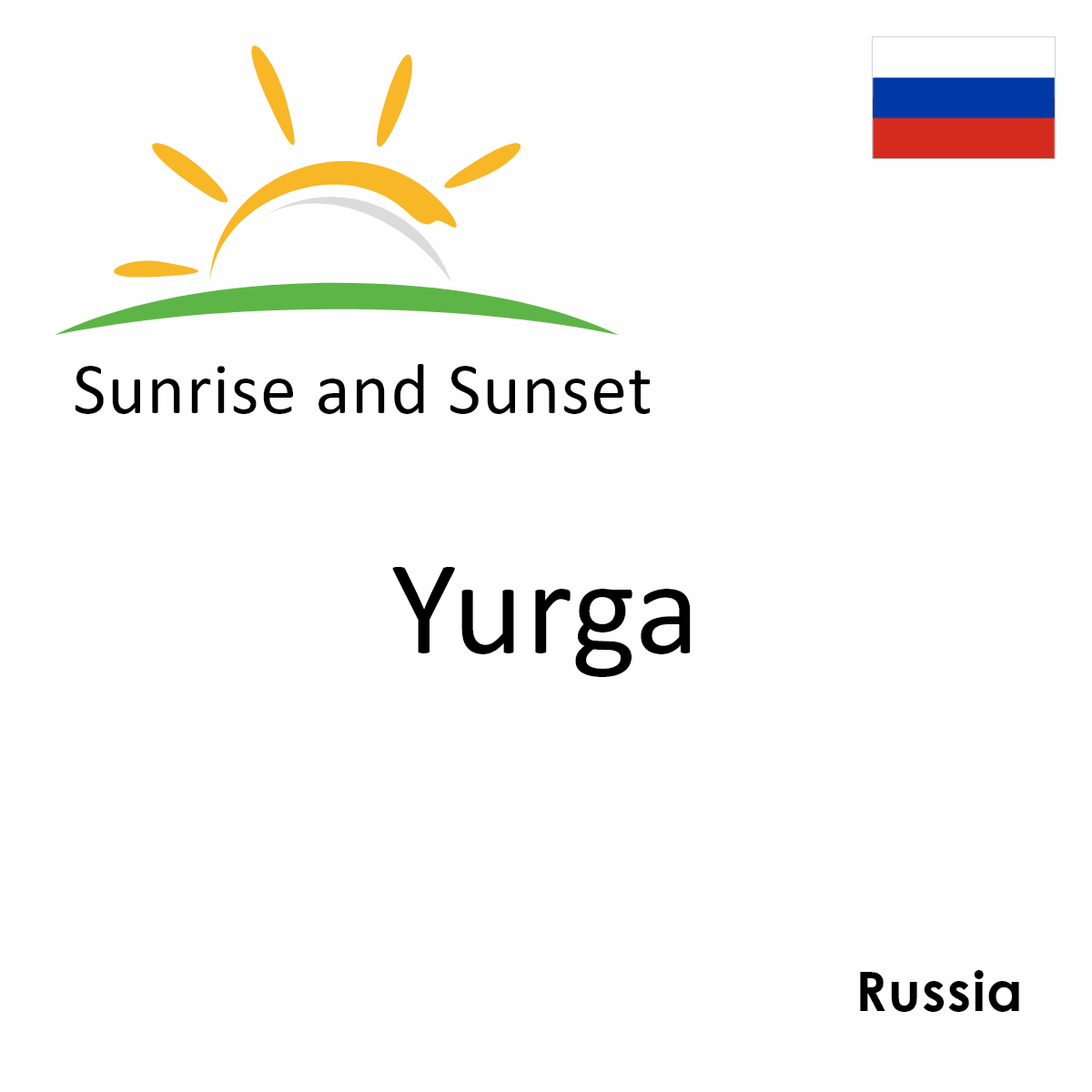Sunrise and Sunset Times in Yurga, Russia