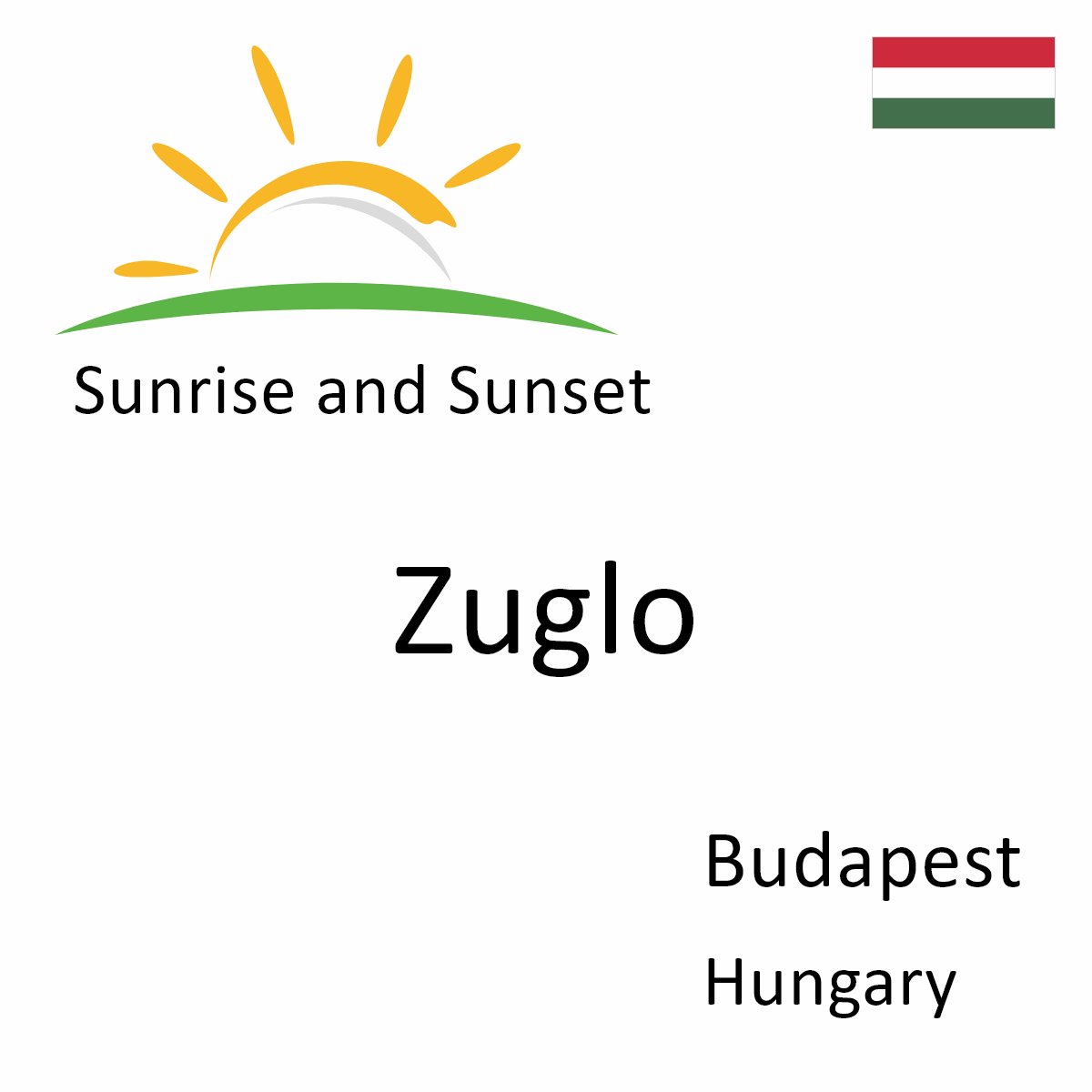 Sunrise and Sunset Times in Zuglo, Budapest, Hungary