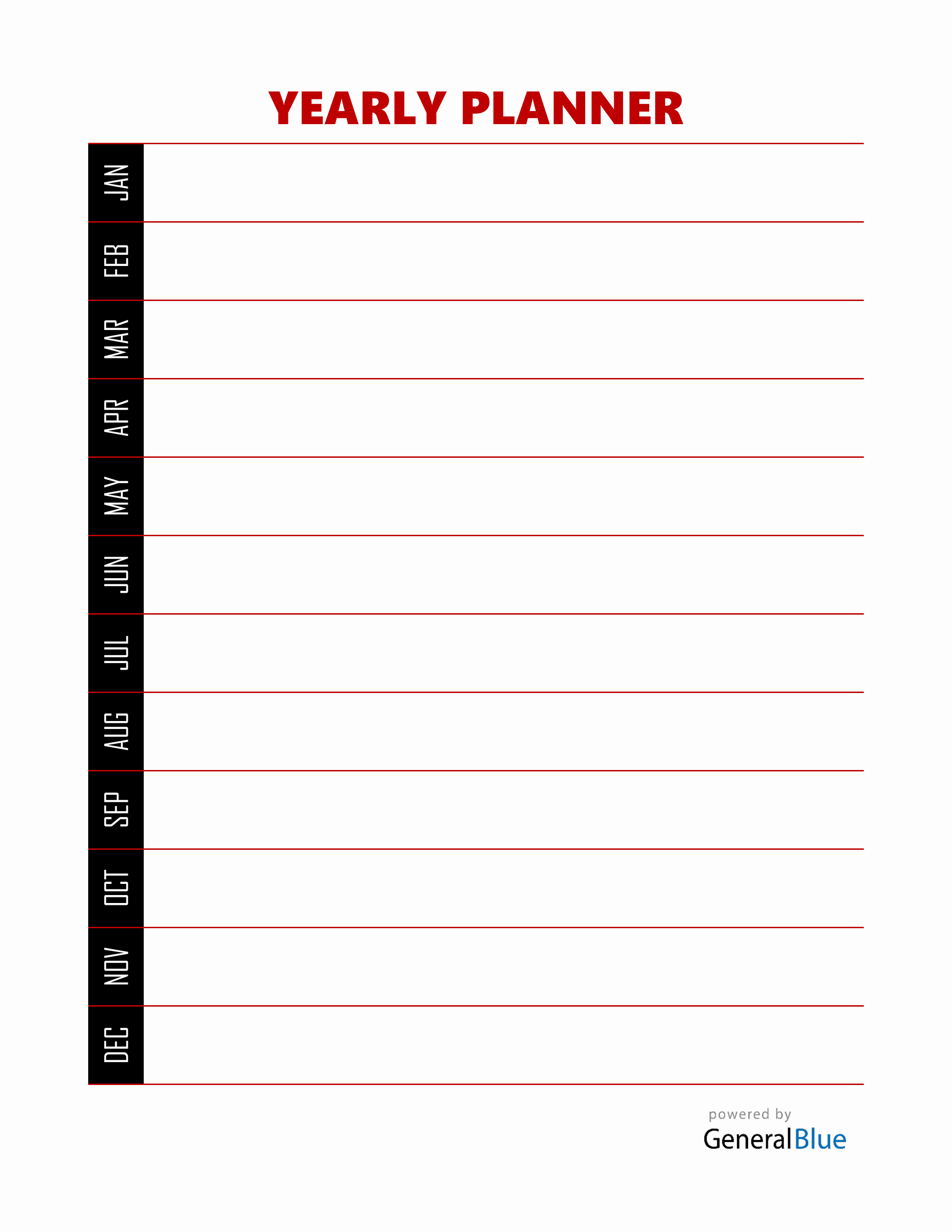 Free Yearly Planner PDF (Streamlined)